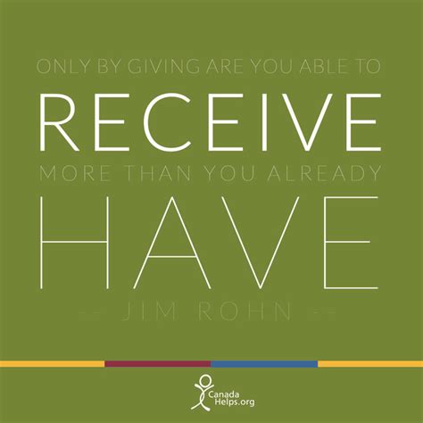 A Green Poster With The Words Only Giving Are You Able To Receive More
