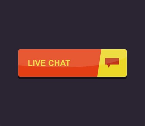 Premium Vector Live Chat Button