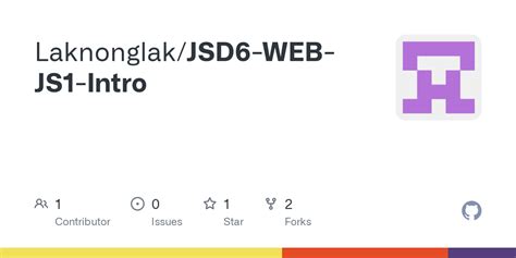 github laknonglak jsd6 web js1 intro