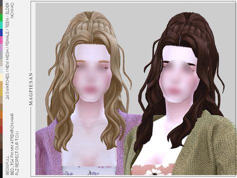 Sims 4 Cc Half Up Half Down Hair