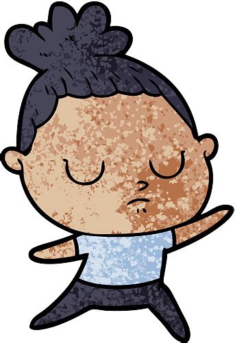 말풍선이 있는 조용한 여자 낙서 드로잉에 대한 스톡 벡터 아트 및 기타 이미지 낙서 드로잉 등장인물 만화 Istock