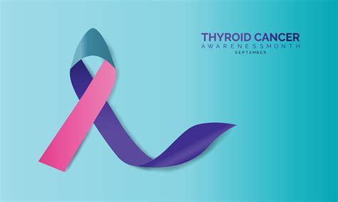 Thyroid Cancer Awareness Month September Calligraphy Poster Design