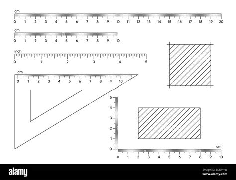 Rulers Inch And Metric Rulers Measuring Tool Centimeters And Inches