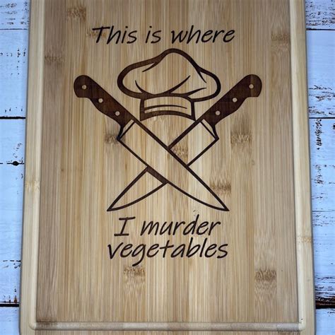 Murder Vegetable Board Etsy