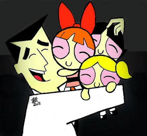 The Powerpuff Girls Movie Proffesor And The Girls By Willardstilles On