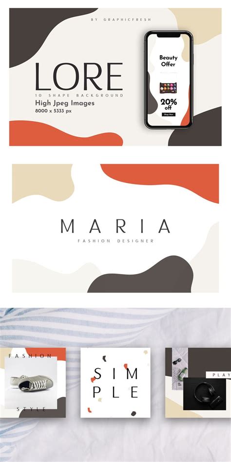 Lore Shape Abstract Background By Sameeh Store Thehungryjpeg