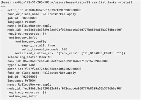 Core Ux Issues Of Ray State Cli For Tasks · Issue 30805 · Ray