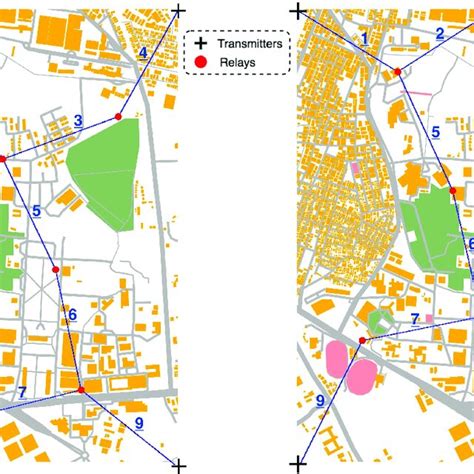 Results Of The Aco Algorithm Left And The De Algorithm Right For A