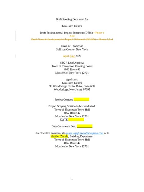 New York State Environmental Quality Review Act Seqr Doc Template Pdffiller