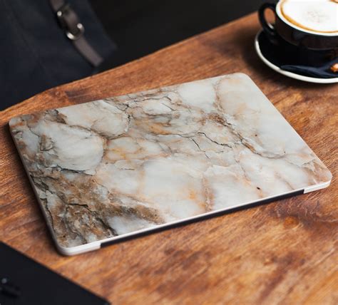 Beige Marble Laptop Skin Sticker Notebook Vinyl Decal Dell Hp Lenovo
