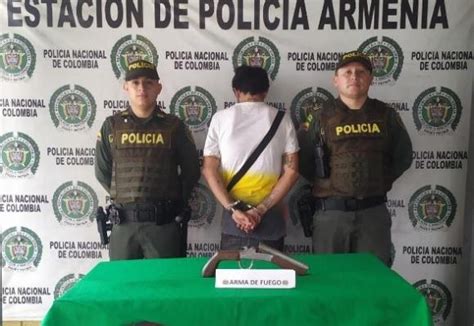 Capturado con arma de fuego Policía Nacional de Colombia