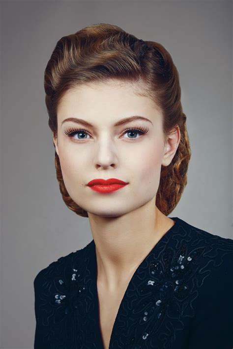 1940s Look Vintage Makeup Looks 1940s Hairstyles Amazing Wedding