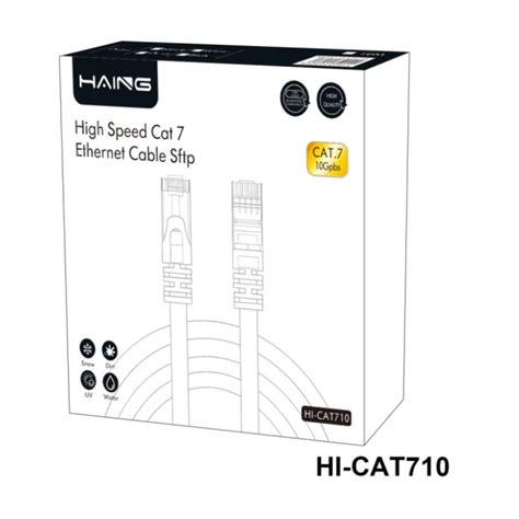 Haing High Speed 10 Gbps Sftp Cat7 Ethernet Cable 15m