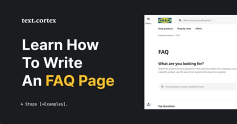 Learn How To Write An Effective FAQ Page 4 Steps Examples