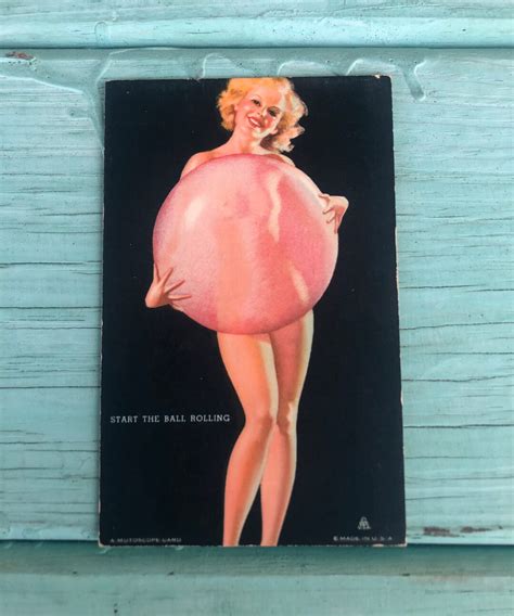 Rare Vintageantique Risqué Pin Up Girl 1940s Cardpostcard Gc 35 X 5