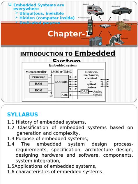Chapter 1 Introduction To Embedded System Pdf Embedded System