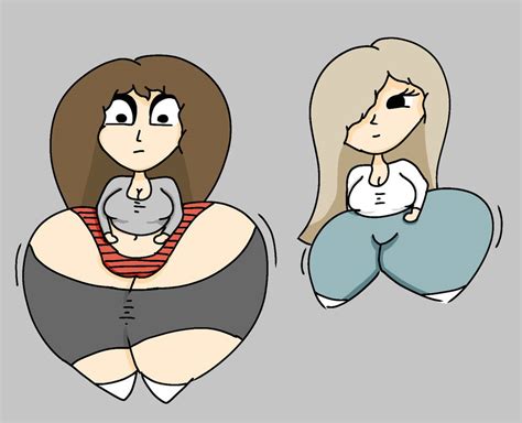 Wiktoria And Random Girl Booty Inflation By Kejwii On Deviantart
