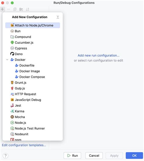 Running And Debugging Nodejs Webstorm Documentation