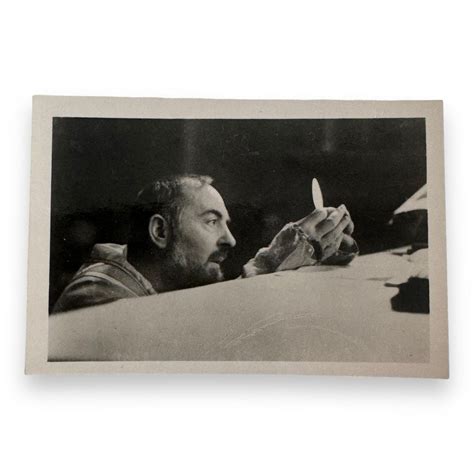 St Padre Pio Rare Vintage Photo Holy Card Saint Father Pio Picture