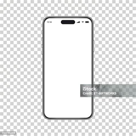Template Ponsel Mirip Dengan Mockup Iphone Ilustrasi Stok Unduh