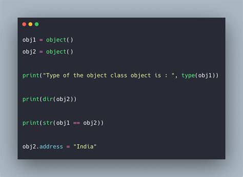 Python Object Method Example