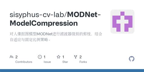 github sisyphus cv lab modnet modelcompression 对人像抠图模型modnet