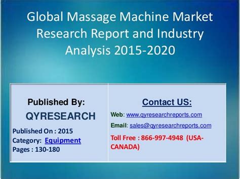 Global Massage Machine Market 2015 Industry Analysis Research Size