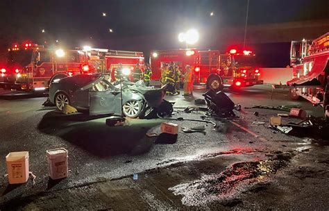 Feds Suspect Tesla That Hit Firetruck In Fatal California Crash Was On