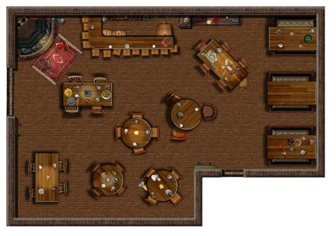 Tavern Arte Com Mapas Rpg Mapa