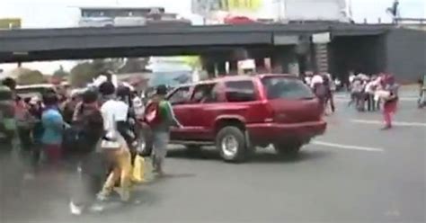 Video Driver Mows Down Student Protesters In 4x4 Leaving 12 Injured