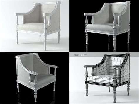 스웨덴 식 안락 의자 3d 모델 20 Max Skp Fbx Unknown Free3d
