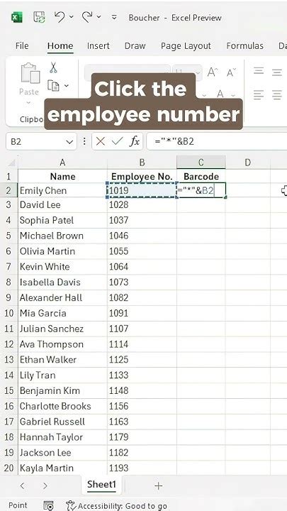 Best Way To Create Barcodes In Excel Excel Exceltips Youtube