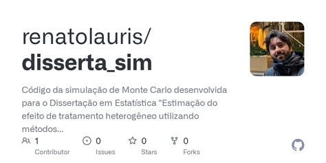github renatolauris disserta sim código da simulação de monte carlo