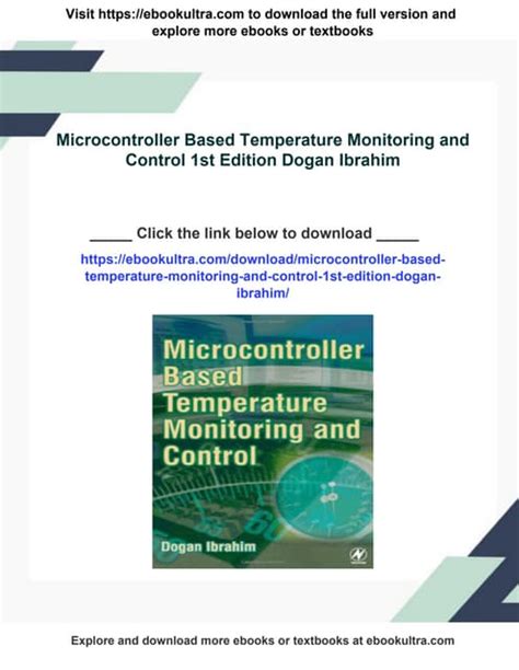 Microcontroller Based Temperature Monitoring And Control 1st Edition