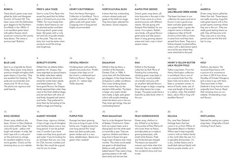 heritage bean selector kōanga