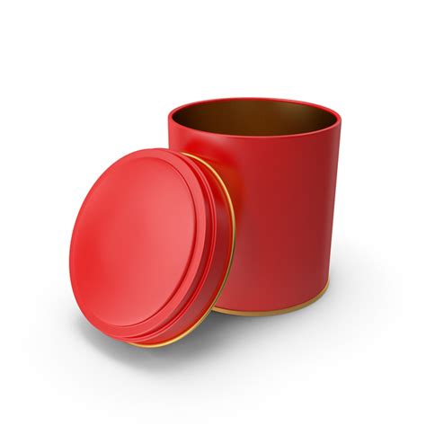 Open Tin Red 3d Object 2311337809 Shutterstock