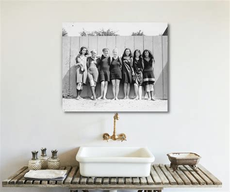 Vintage Bathing Suits Beach Decor Photo Summertime Etsy