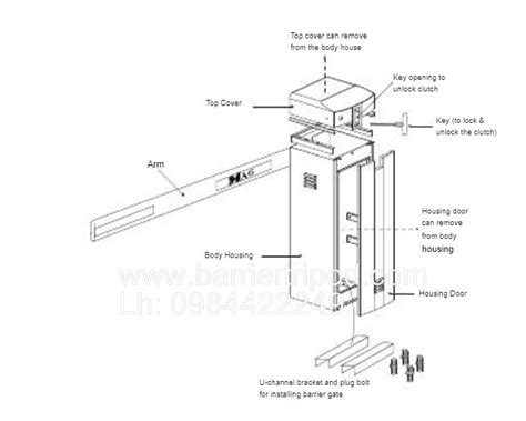 Cách Lắp đặt Barrier Tự động LẮp ĐẶt Barrier TỰ ĐỘng