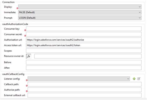 Oauth 20 And Salesforce Connector Config