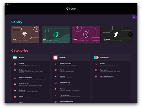 Gallery Screenshots Md At Main Flutter Gallery Github