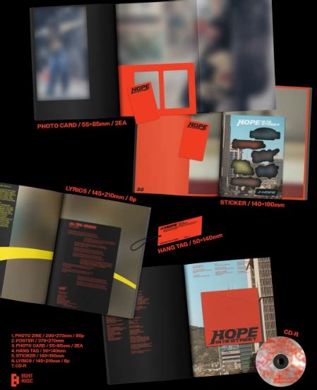 J Hope Hope On The Street Vol1 Weverse Pob Version Set Version