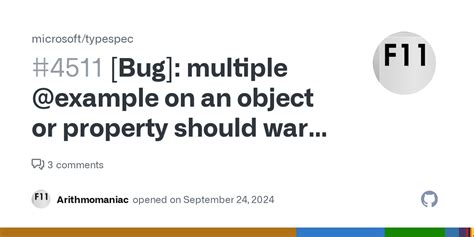 Bug Multiple Example On An Object Or Property Should Warn When