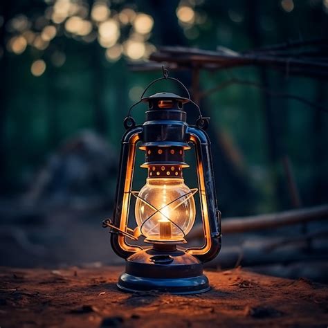 Premium Photo Lantern In Camping