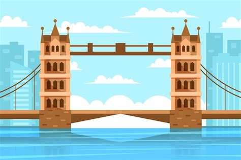 London Bridge Clip Art Landmark London Tourist Site Bridge Logo Vector