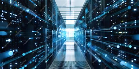 Cut Evolving Agi In Server Room Emerging Conceptual Intelligence Technology Concept Artificial