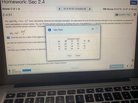 Solved 2 4 51 Question Help You Used Ssx 2 X X 2 When