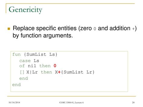 Ppt Programming Language Concepts Cosc 3308 01 Lecture 6 Powerpoint