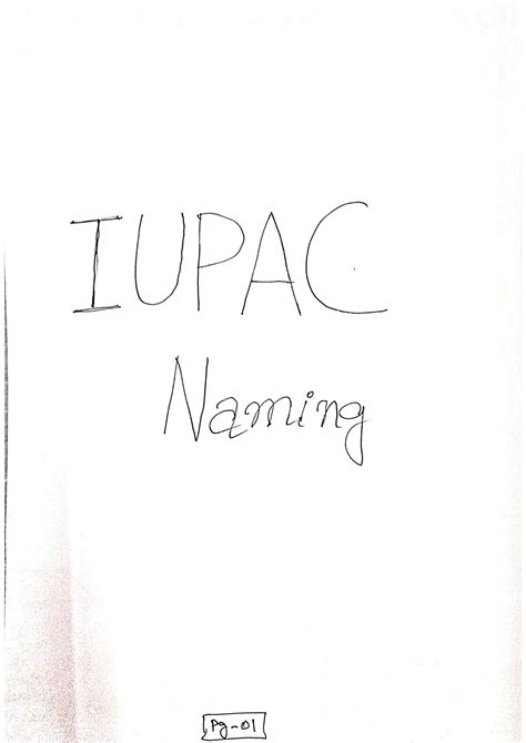 SOLUTION Short Notes Of Iupac Naming And Goc For Quick Revision Studypool