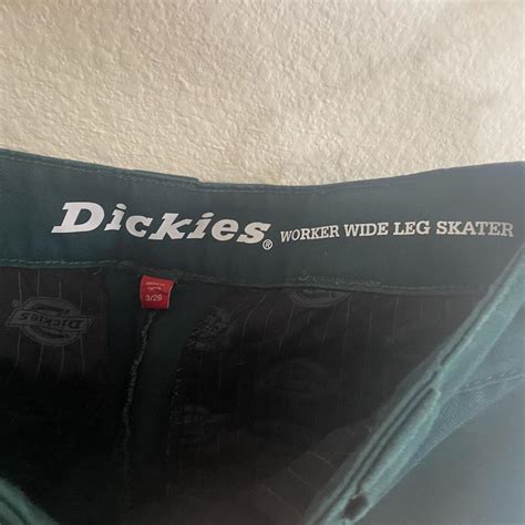Worker Wide Leg Skater Dickies Trousers In Forest Depop