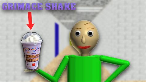 Baldi Tries The Grimace Shake Papimoneygamer2 Youtube